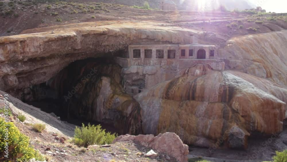 Puente del Inca or Inca Bridge Tourist Attraction in Cordillera de los ...