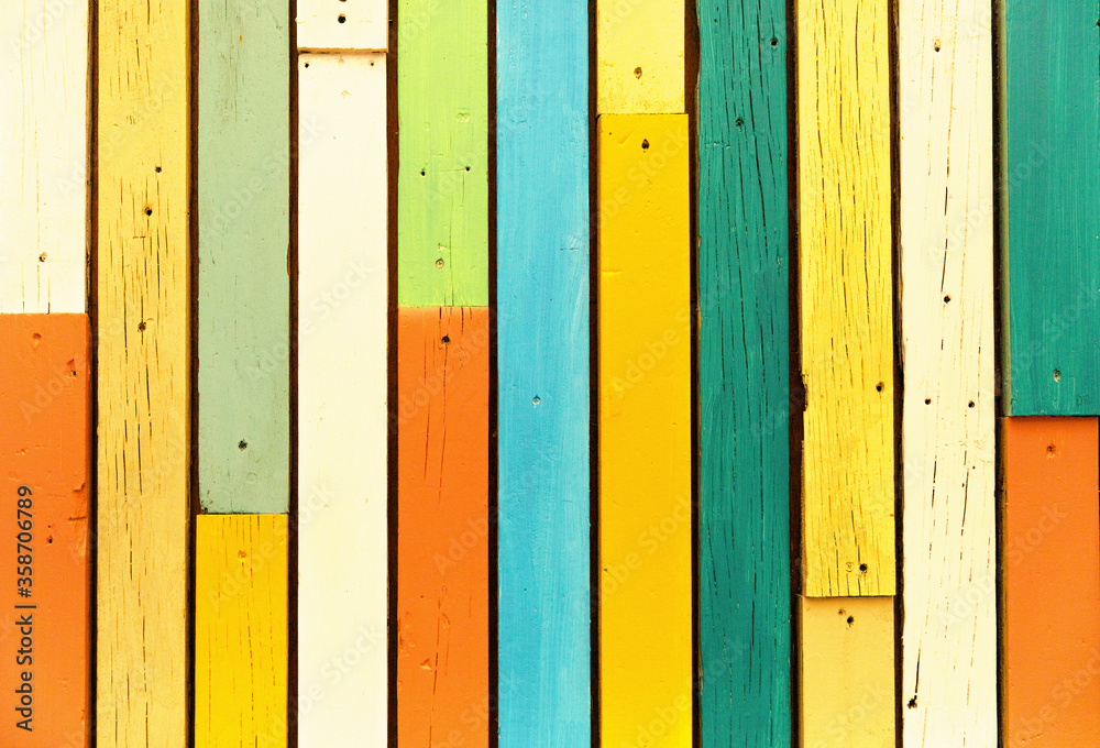 colorful wooden background, white beach path, Boracay island ...
