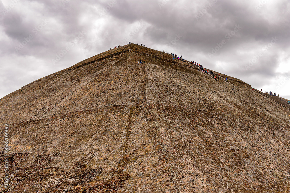 Sun Pyramid (Piramide del Sol) of Teotihuacan, it was an ancient ...