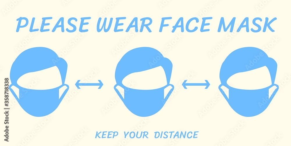 Social distancing concept for preventing coronavirus covid-19 with ...