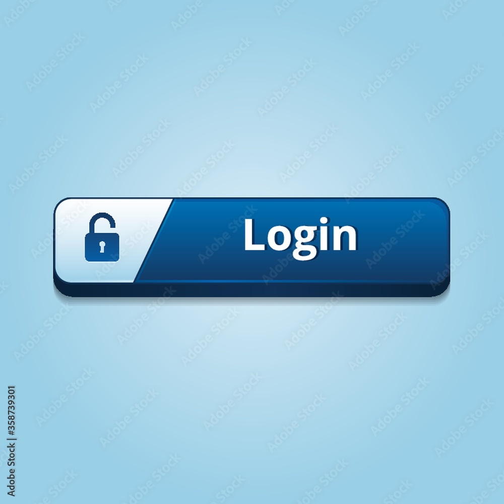 login button Stock Vector | Adobe Stock