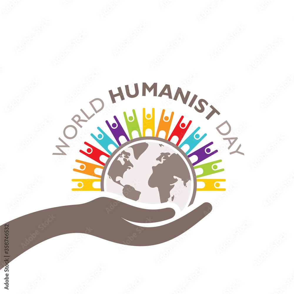world humanist day poster Stock Vector | Adobe Stock