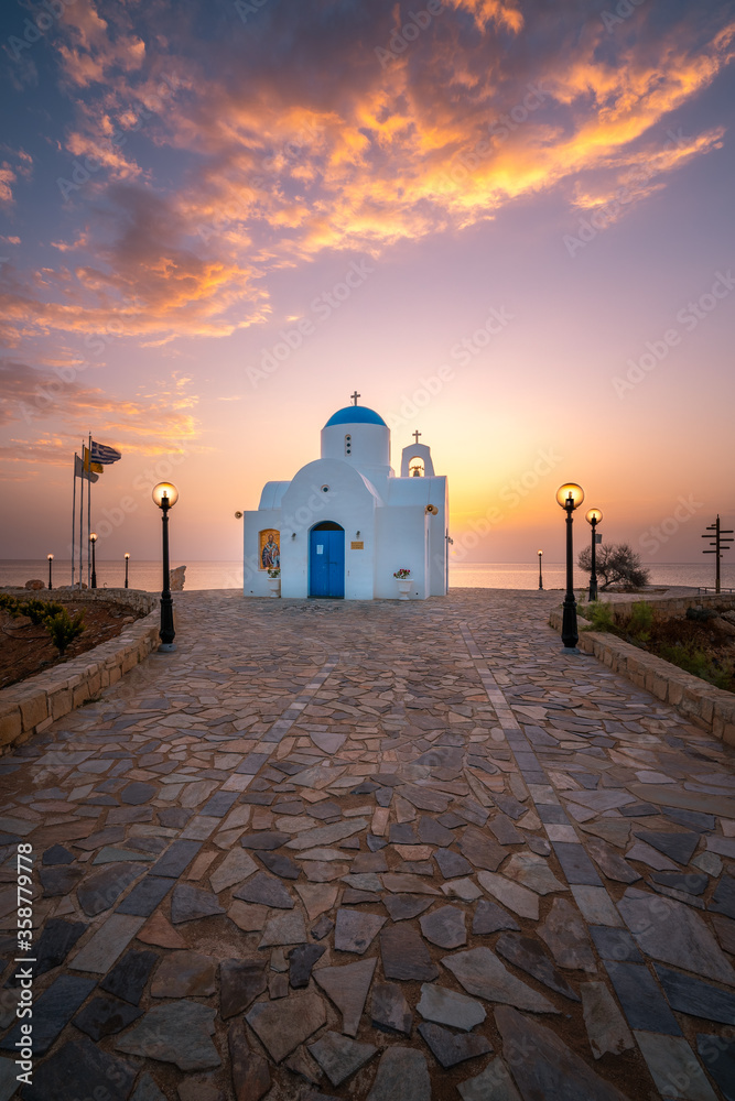 Cyprus. Protaras. Church of St. Nicholas in Cyprus. The Port Of ...