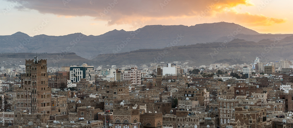 It's Architecture of the Old Town of Sana'a, Yemen. UNESCO World ...
