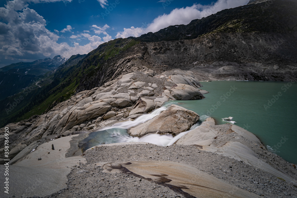 Rhone Gletscher Wallis Schweiz Stock Photo | Adobe Stock