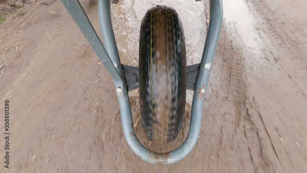 Point of view. Work in the field concept. Close-up view of a ...