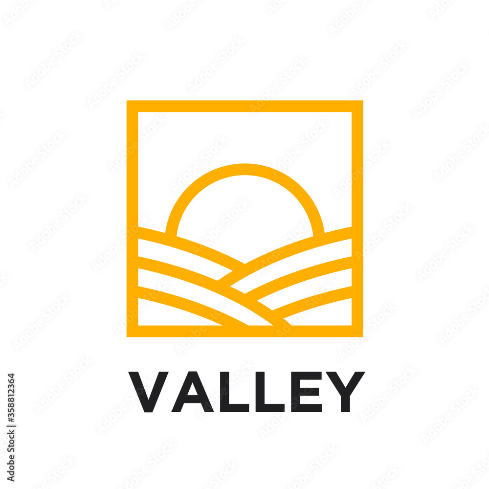 logo valley Stock Vector | Adobe Stock