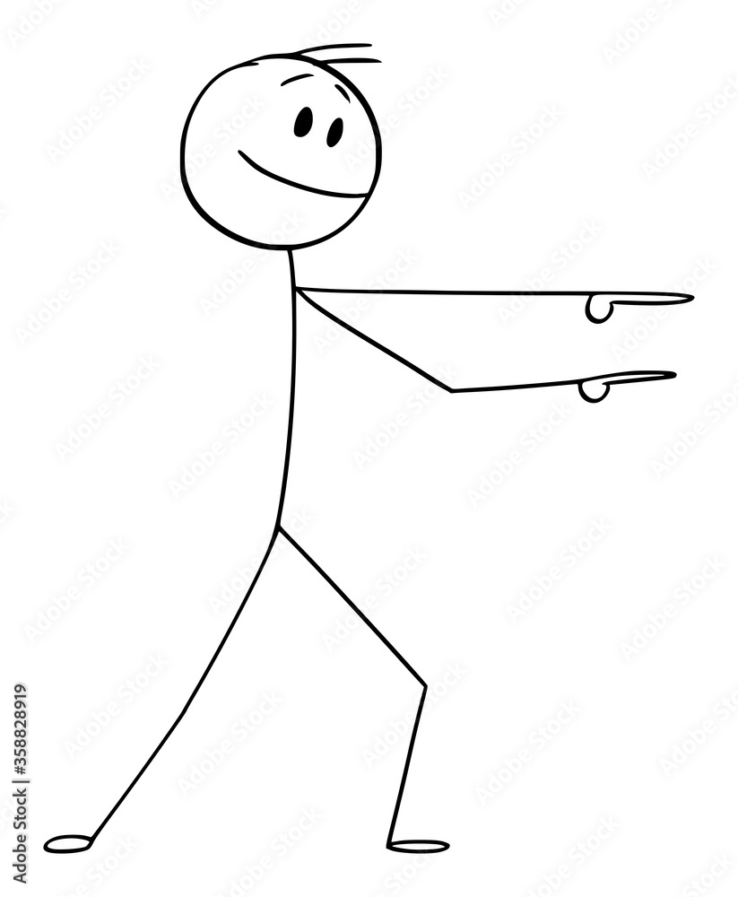 Vector cartoon stick figure drawing conceptual illustration of ...