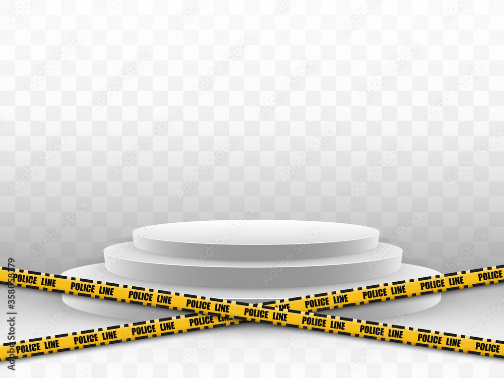 Lines isolated. Warning tapes. Caution. Danger signs. Vector ...