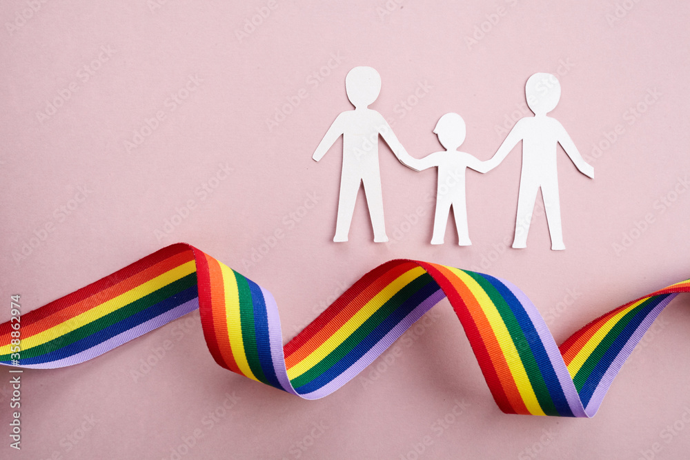 Homosexual Family Different Kind Of Family Paper Cut Family Simbol homosexual-family-different-kind-of-family-paper-cut-family-simbol