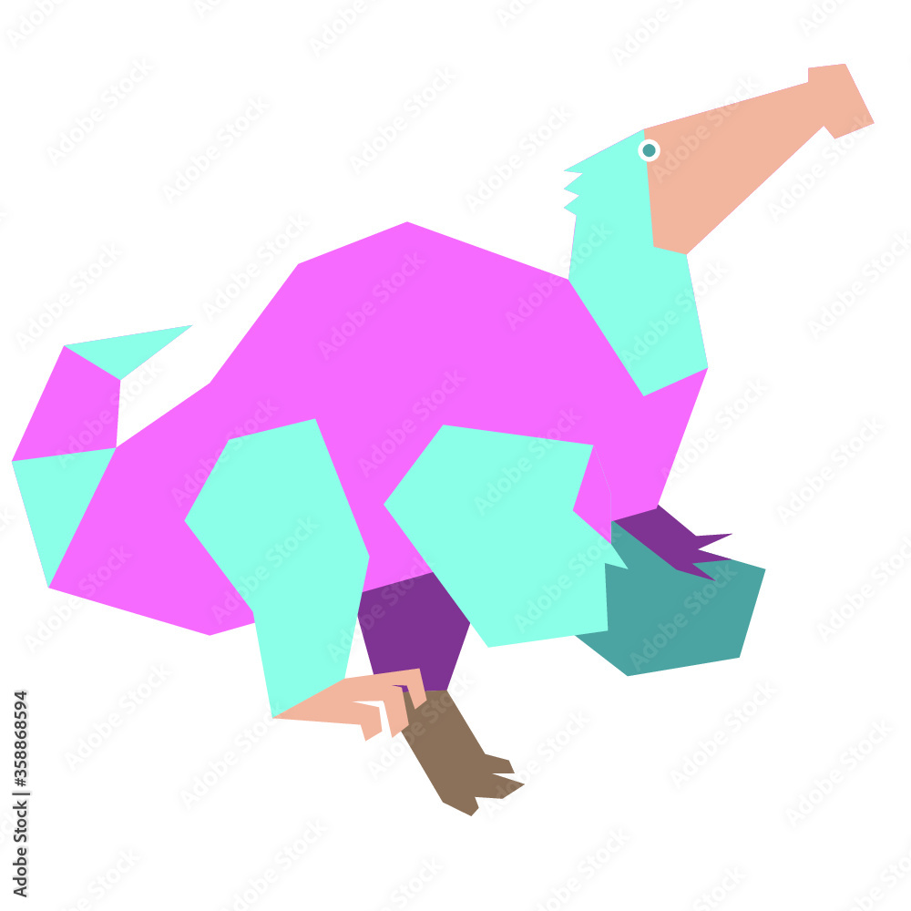 bird, dinosaur, paleoart, paleotology, fossil, extinct, minimalism ...