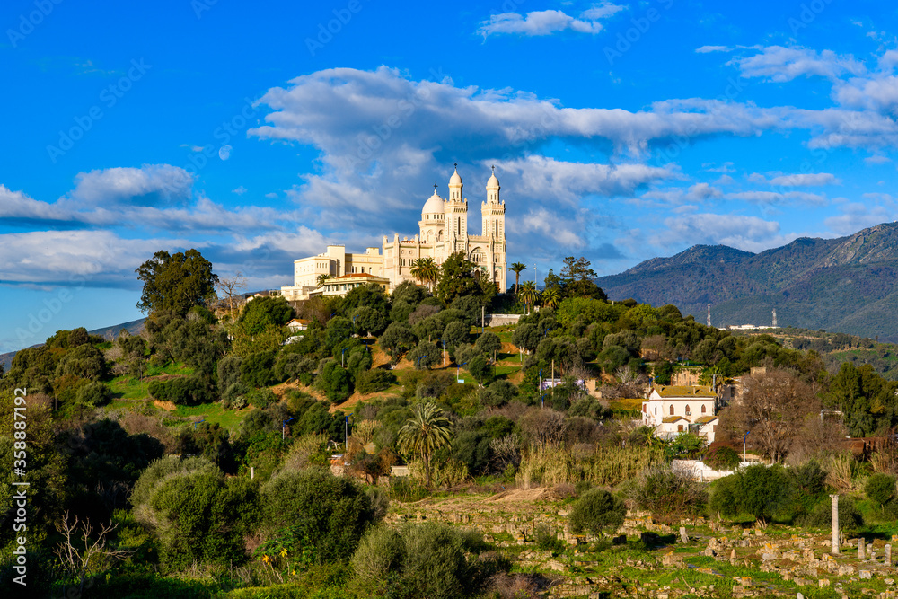 Basilica of Saint Augustin in Annaba, the fourth largest city in ...