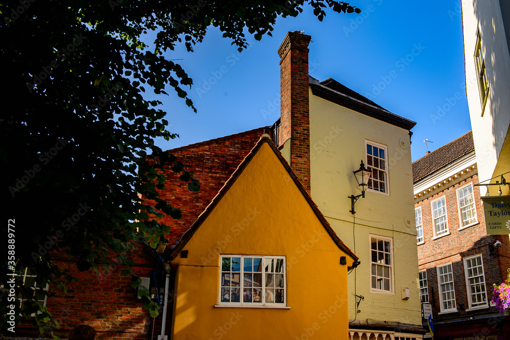 Architecture of York, a historic walled city, North Yorkshire, England ...