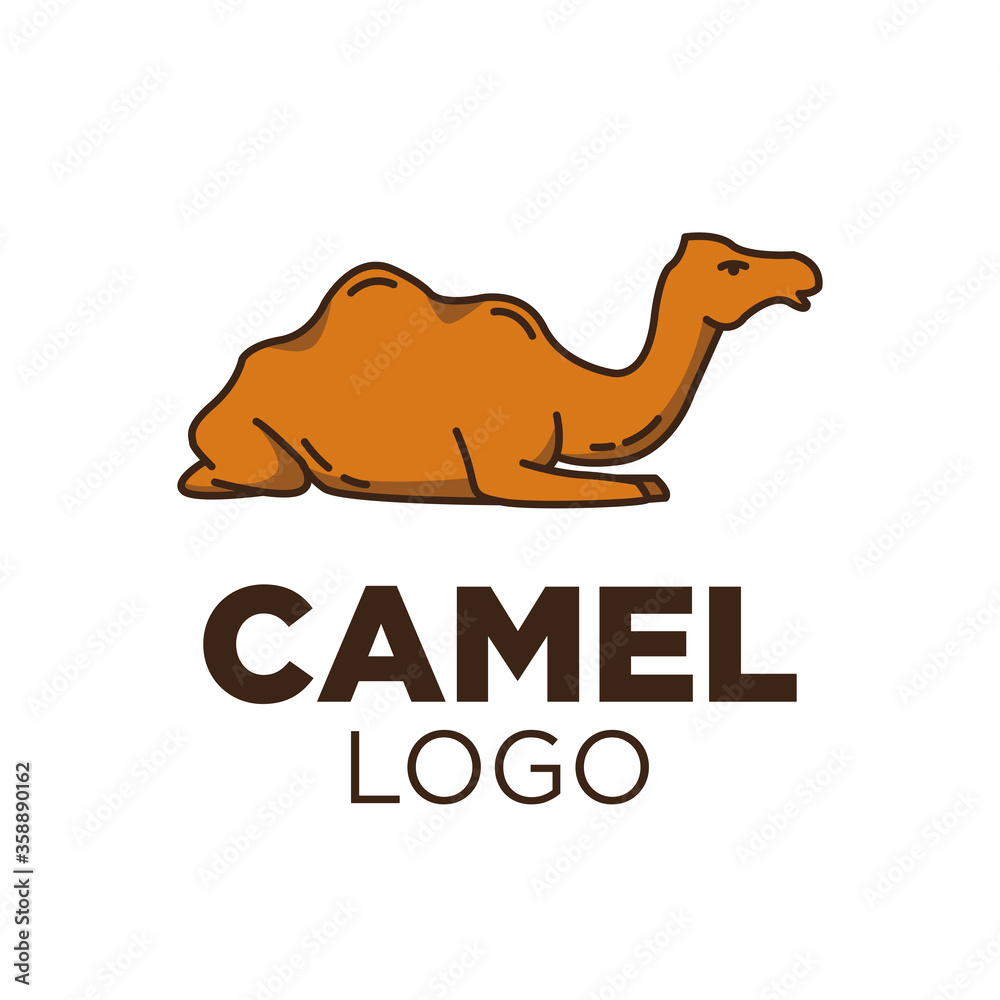 Simple and Modern camel logo or icon sign template design for versatile ...