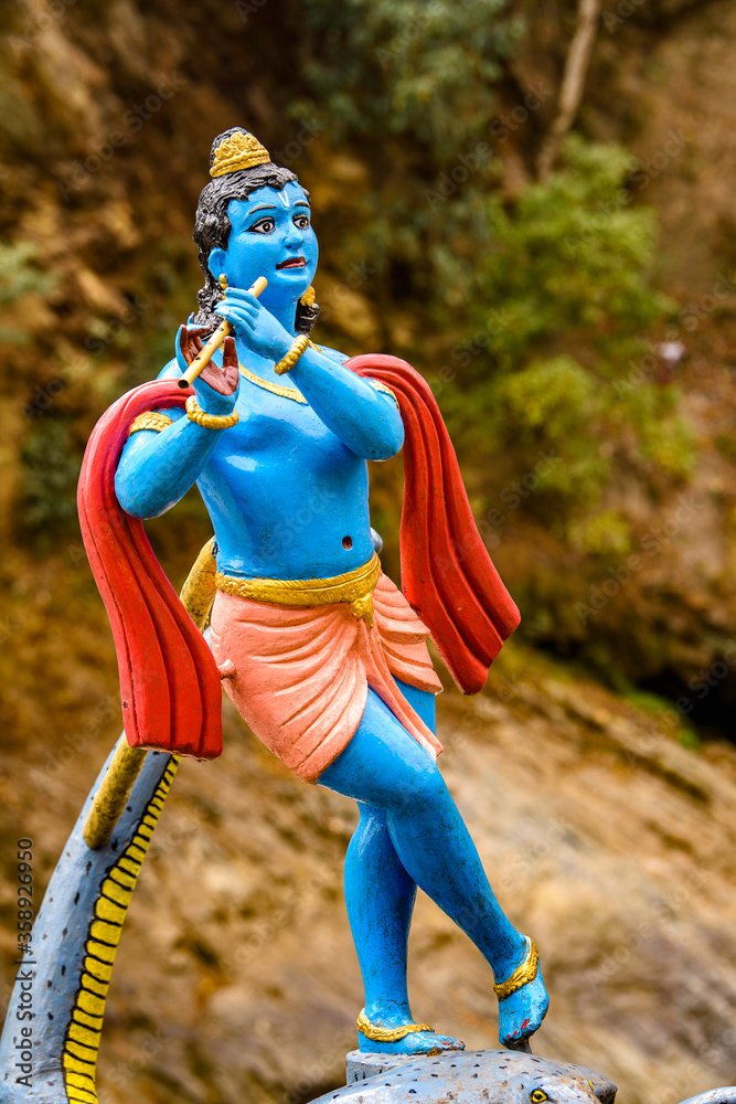 Figure at the Kirateshwar Mahadev Temple, a Hindu temple, Legship, West ...