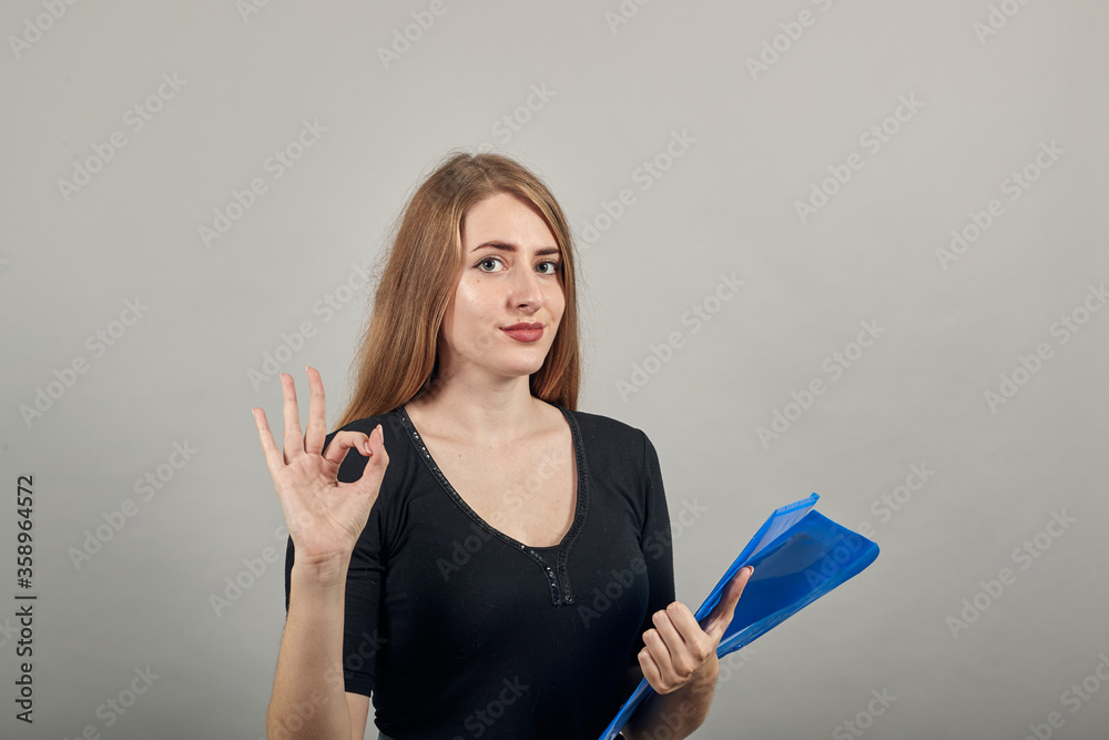 View of hand fingers showing ok sign, gesturing making okay, human ...