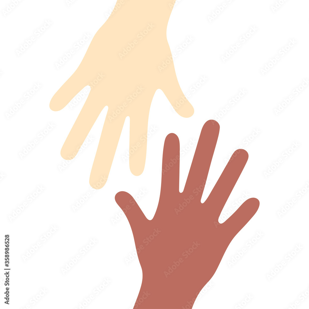 tolerance, togetherness, banner, sign, Hands of Unity .Two arms ...