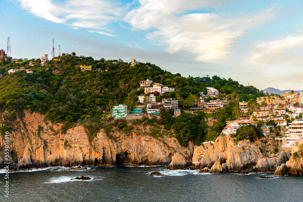The rock La Quebrada, one of the most famous tourist attractions in ...