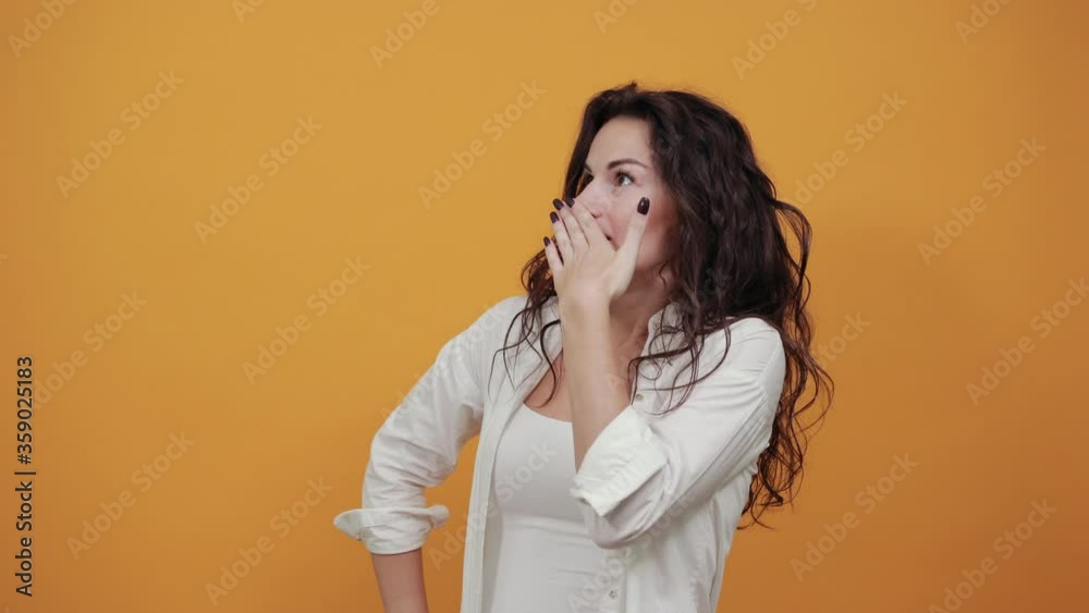 Hello arm sign, showing the five fingers, waving and greeting with hand ...