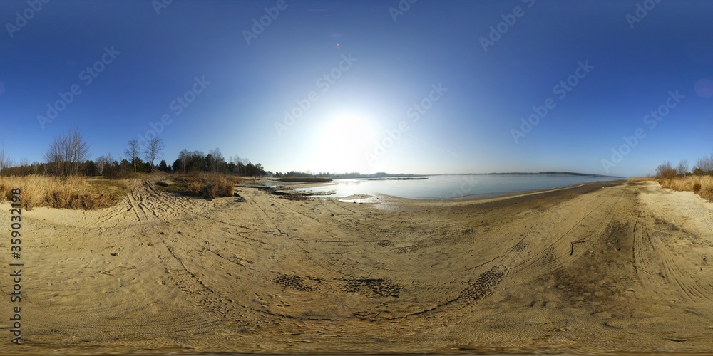 Sunny Lake HDRI Panorama Stock Photo | Adobe Stock