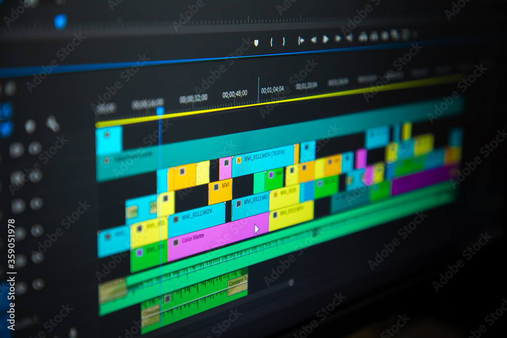 video time line, Video editing Stock Photo | Adobe Stock