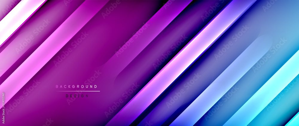 Bright gradient neon lines abstract background Stock Vector | Adobe Stock