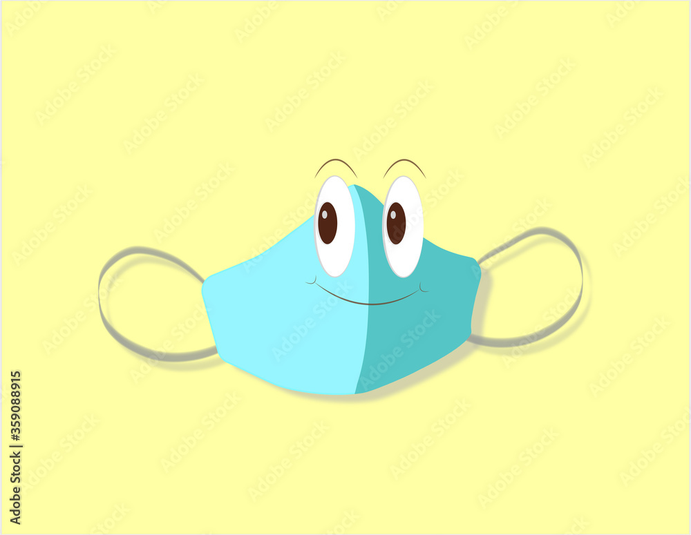 Barbijo Animado Stock Illustration | Adobe Stock