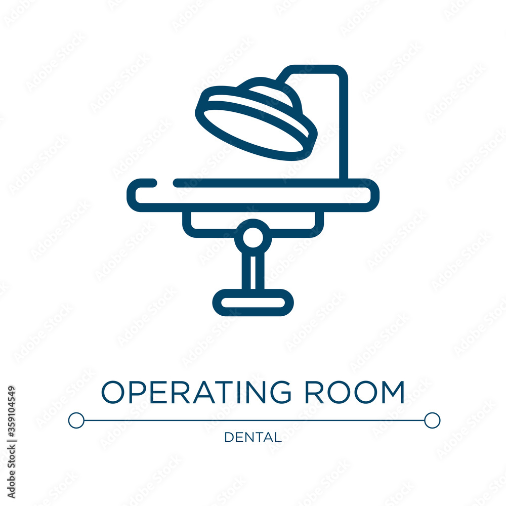 Operating room icon. Linear vector illustration from health collection ...