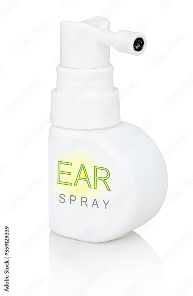 Fotka „Ear spray with clipping path, isolated on white bacground. With ...