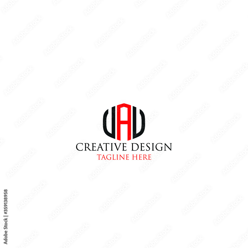 Vetor de UAU Logo Branding Letter. Vector graphic design. Useful as app ...