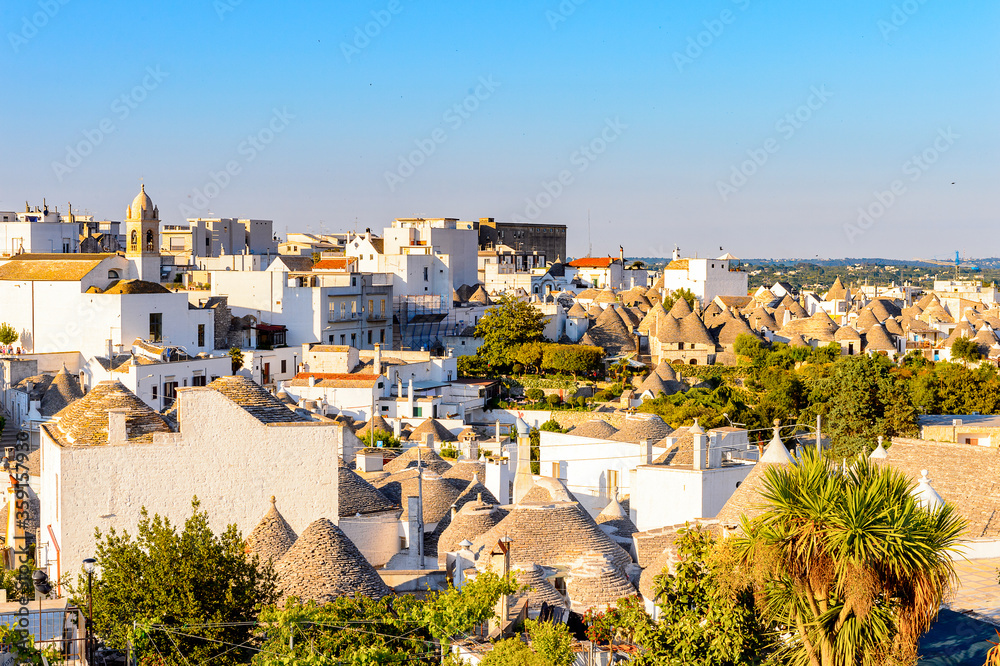 It's Architecture of Alberobello, a small town in Apulia, Italy. Famous ...