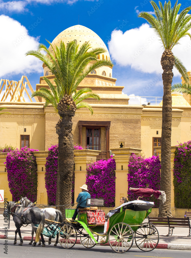 MARRAKECH, MOROCCO - JUNE 4: The building of the Royal Theater as on ...