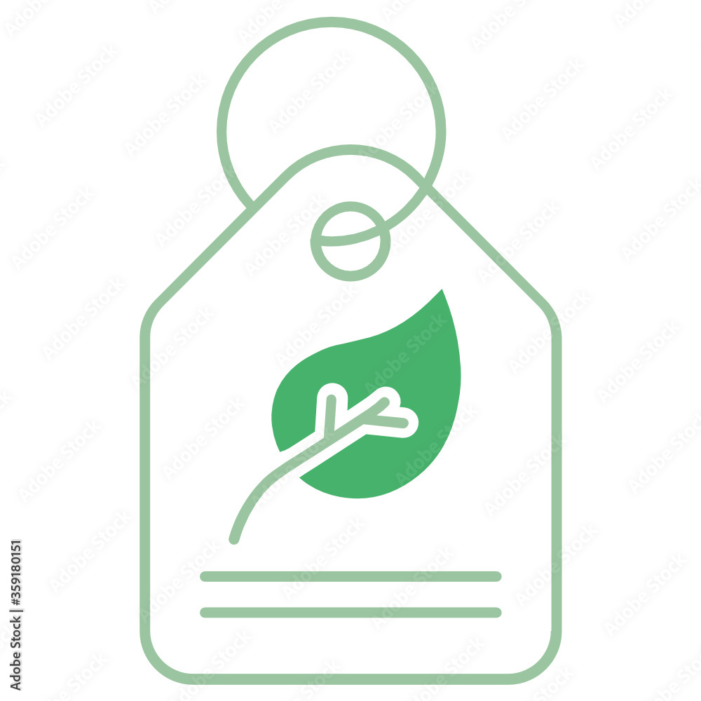 Eco Friendly Products and Accessories Concept, Green Label Tags Vector ...