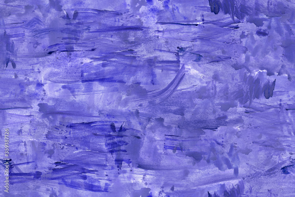 Seamless pattern in blue from various brush strokes with oil paint ...