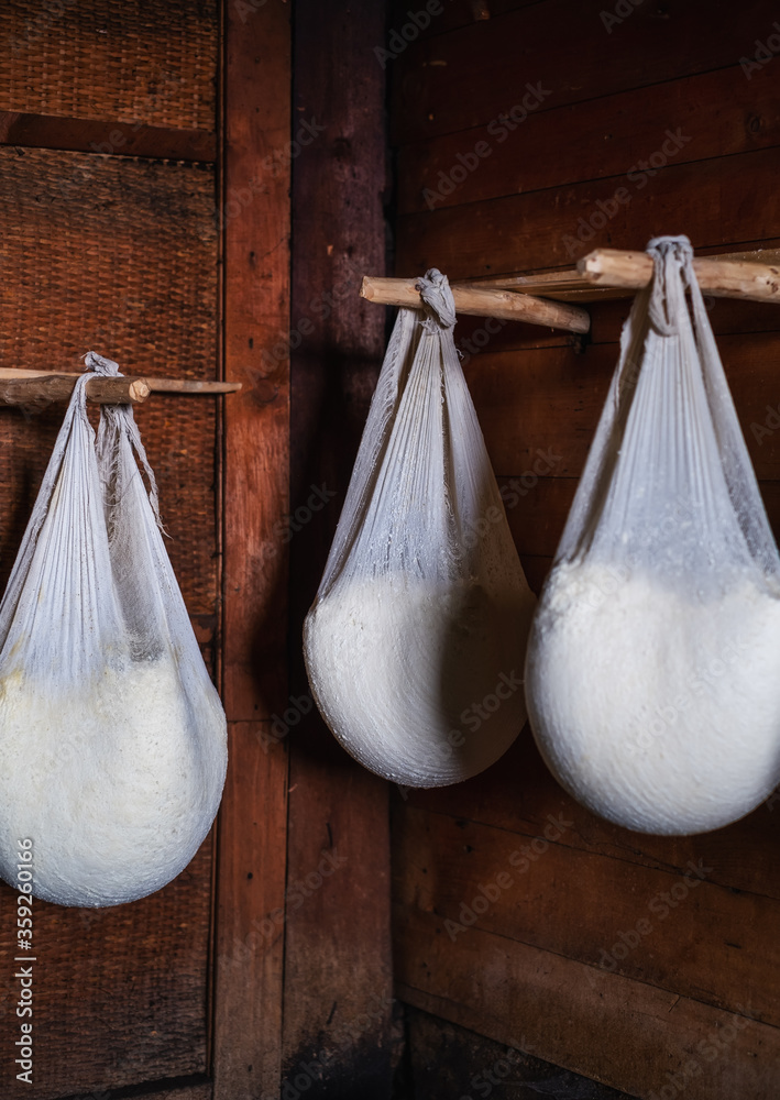 Production of natural cheese from natural products. Farm and ecological ...