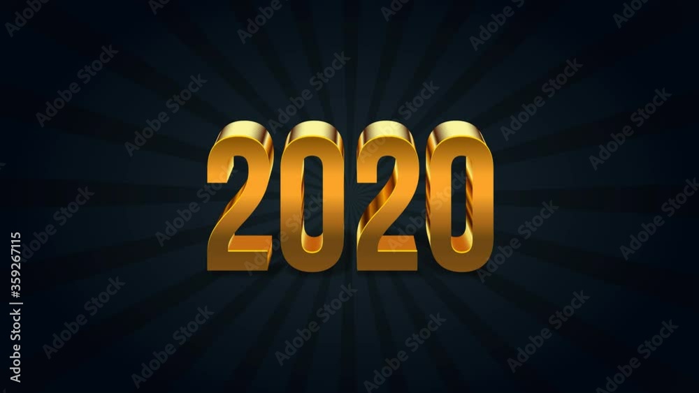Class of 2020 congratulations. Moving animation background, zoom in 3d ...