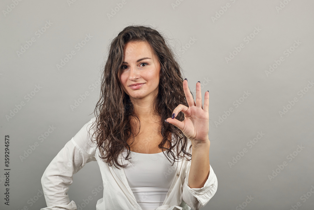 View of hand fingers showing ok sign, gesturing making okay, human ...