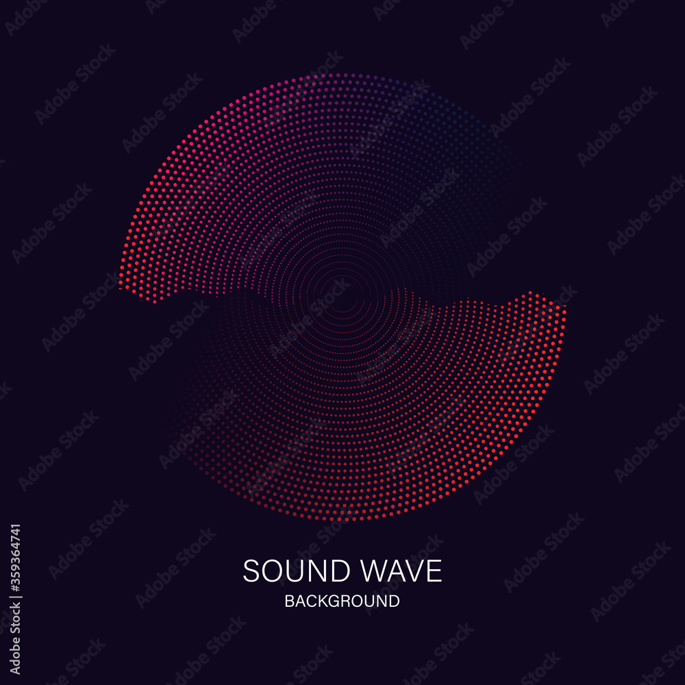 Sound wave equalizer suitable for poster, background or etc. Music ...