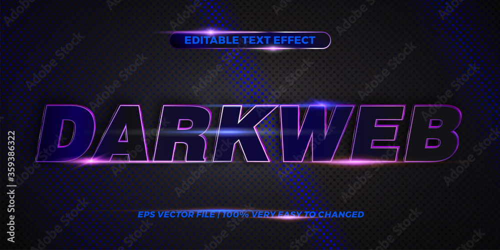 Editable text effect - Dark web text style Luxury mockup concept Stock ...