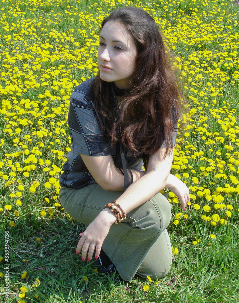 Ordinary girl from small town, teeagers and students lifestyle ...