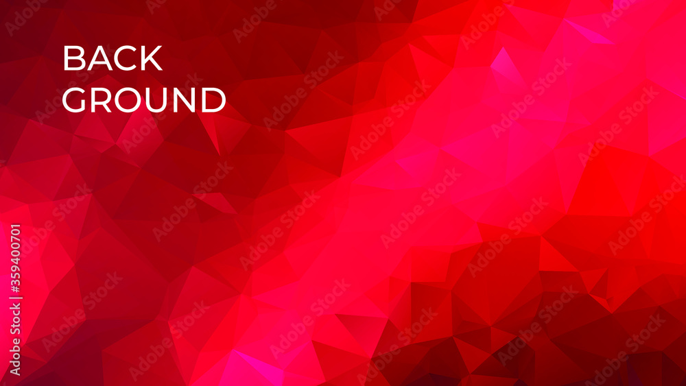Red low poly background design modern and creative texture Stock Vector ...