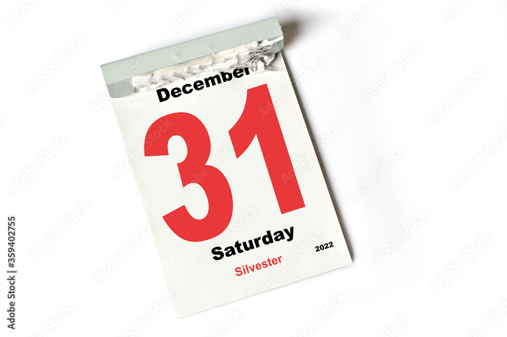 31 December 2022 Silvester Stock Photo | Adobe Stock