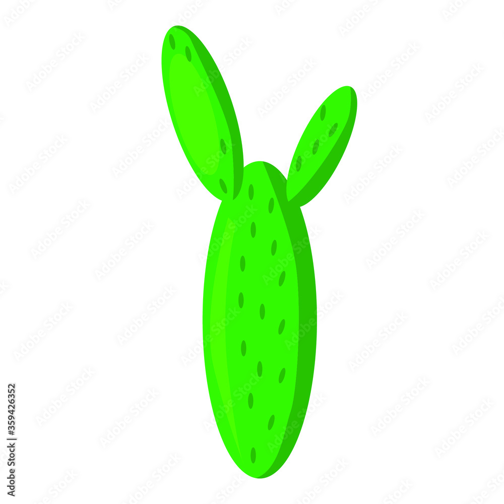 vector illustrations with cactus, objects for games, game design or ...