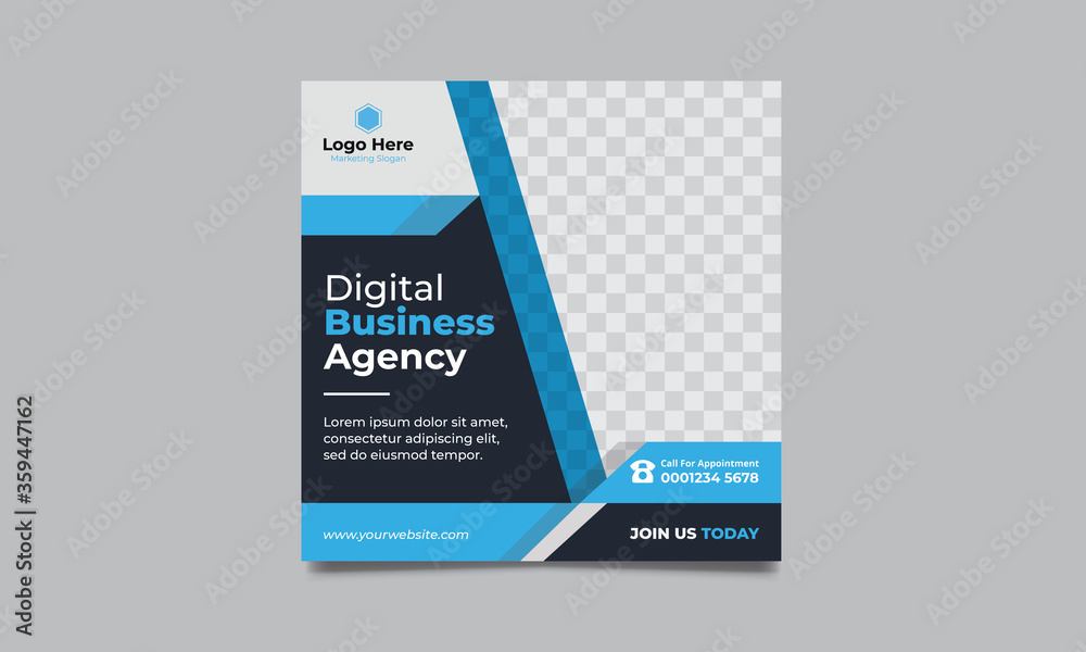 Editable minimal square banner template details:1080x1080 pxRGBFully ...