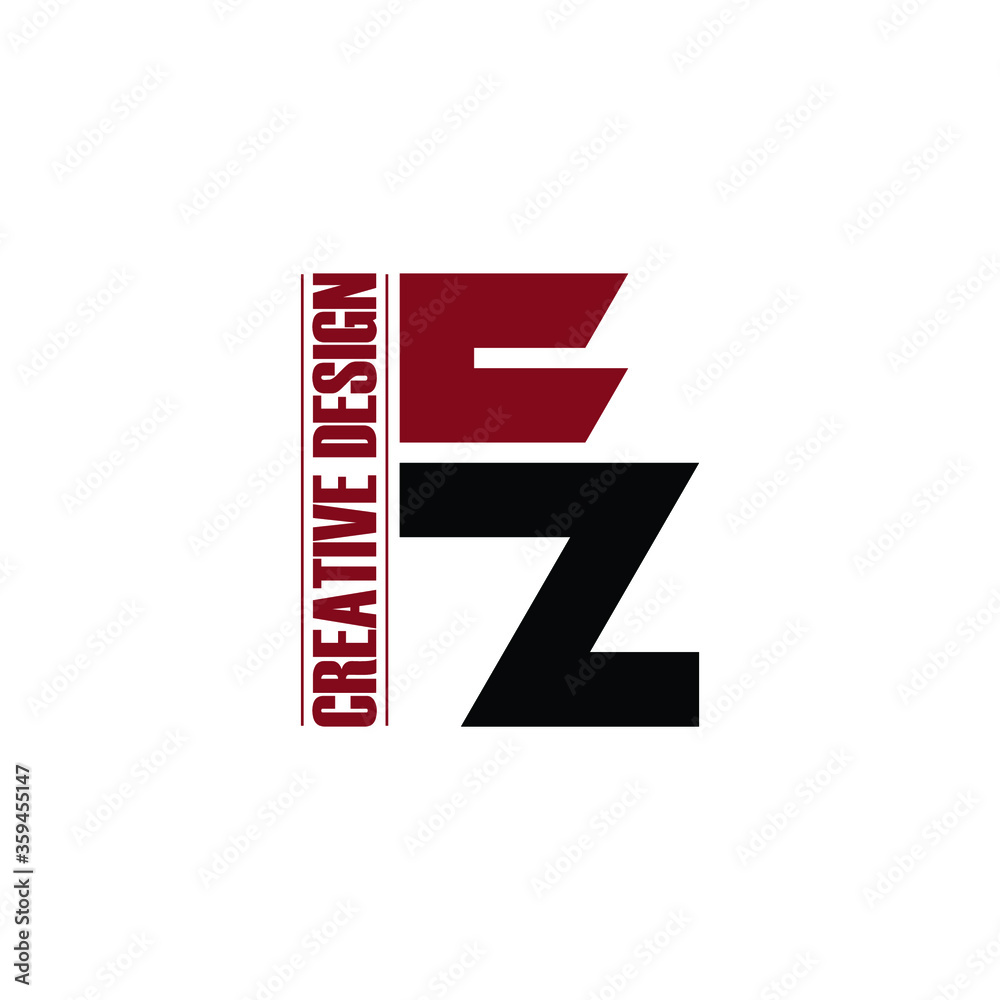 Letter EZ logo icon design vector. monogram logo vector illustration ...