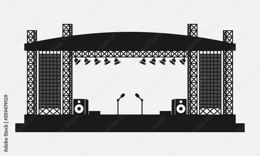 Concert Stage Vector