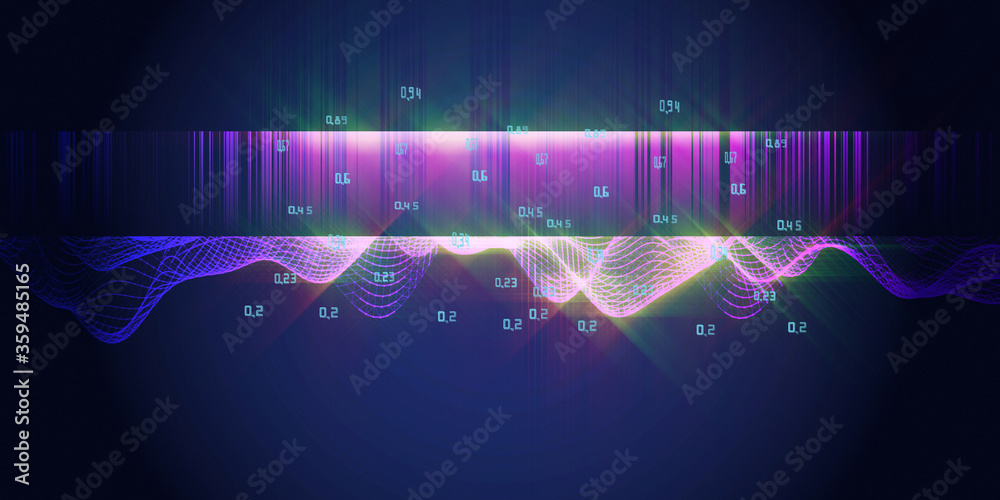 Business Visualization Of Artificial Intelligence Quantum Virtual Cryptography Concept With