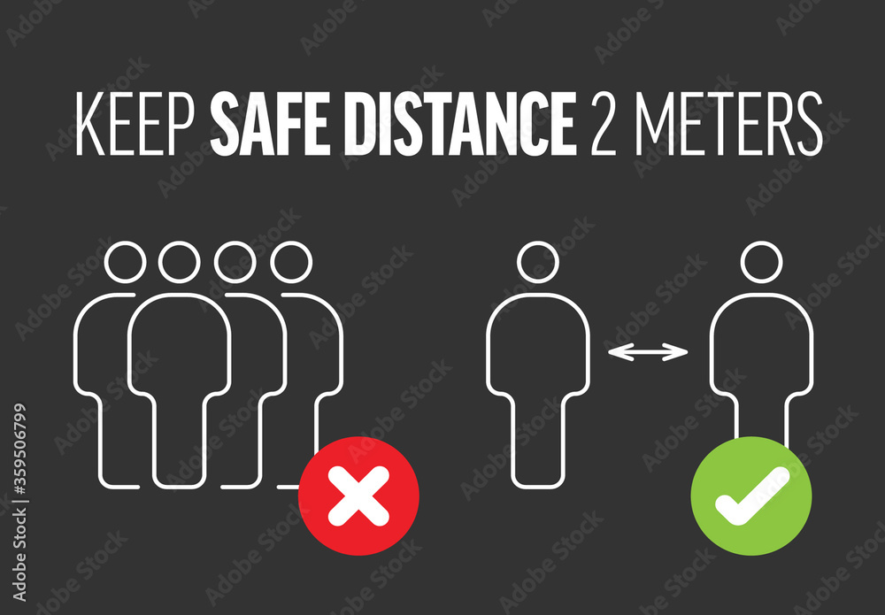 Covid-19 Safety Poster Layout Stock Template | Adobe Stock