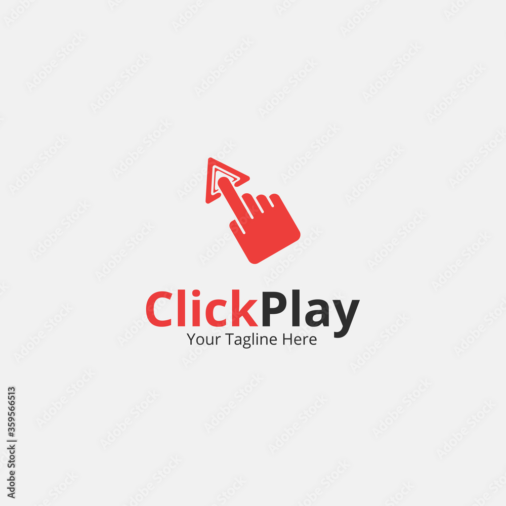 Click play logo and symbol template.emblem.creative symbol.icon.simple ...