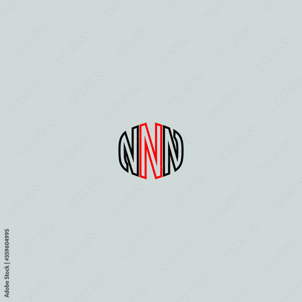 Letter NNN Logo. N Letter Design Vector Stock Vector | Adobe Stock